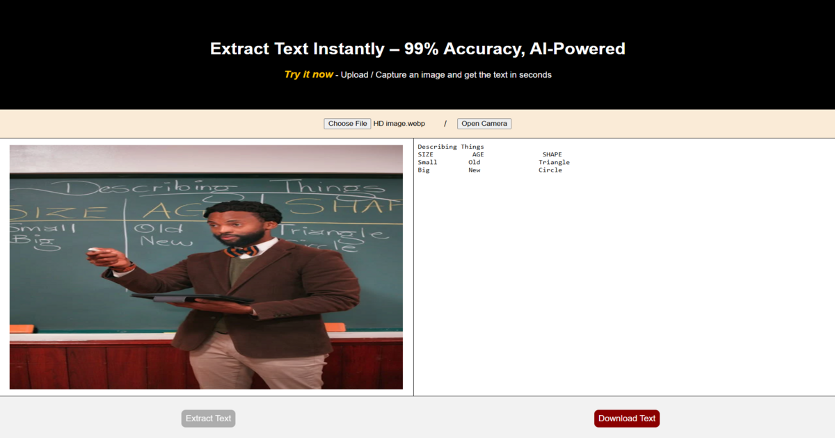 Image to Text Converter – Extract Text from Image Instantly | Easy ...